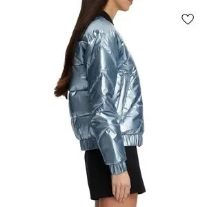 Noize | Jackets & Coats | Noize Amber Metallic Short Puffer Down Filled ...